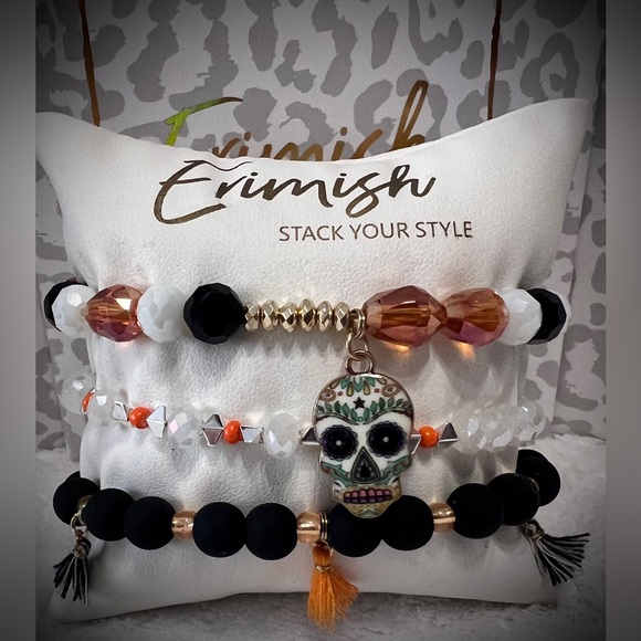 Boutique Bracelet | Jewelry | New Erimish Bracelets 3 Pc Stack Orange ...